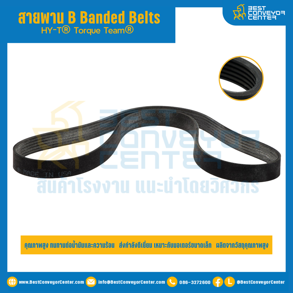 Torque Team® B Banded Belts : 2/B240 | BestConveyorCenter